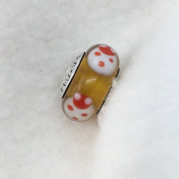 Pandora | Jewelry | Nwot Pandora Gold Ladybug Glass Murano Bead | Poshmark